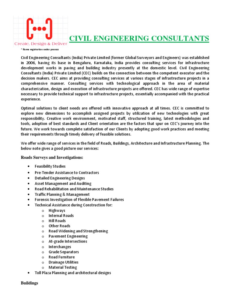 Providing Comprehensive Consulting Services for Infrastructure ...
