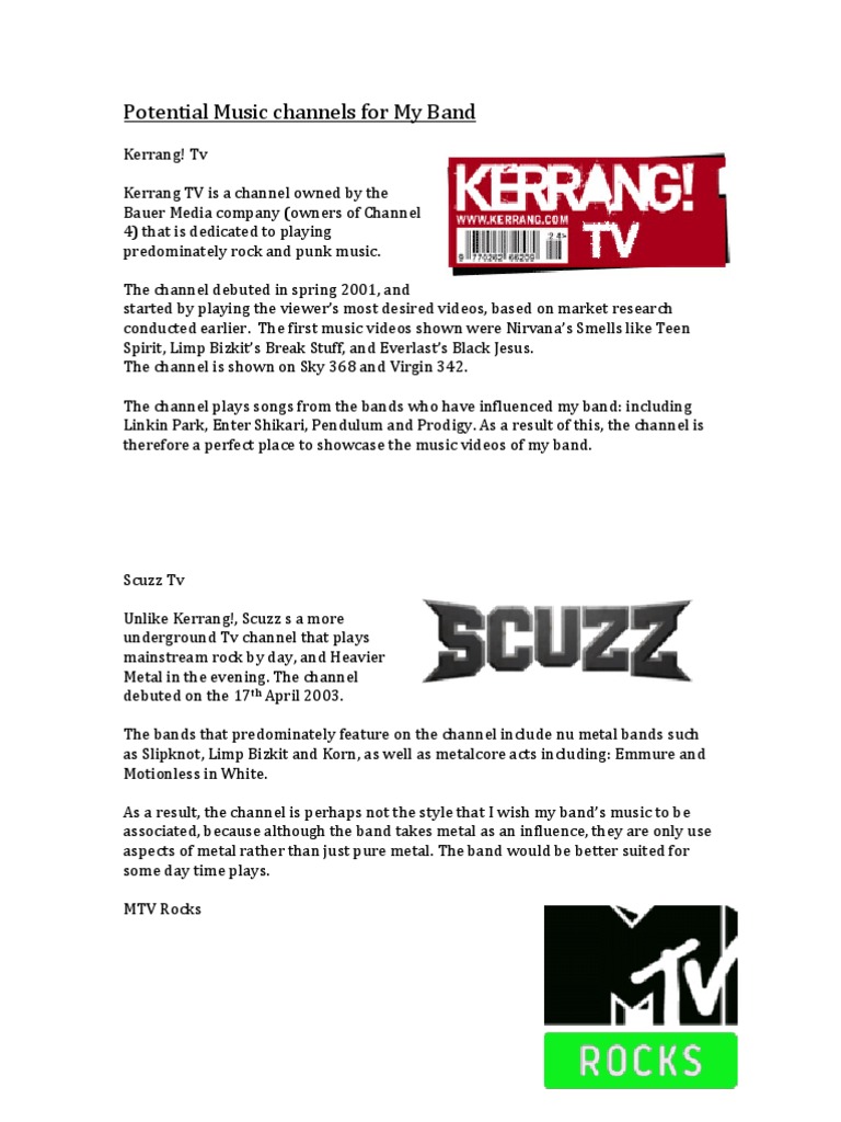 Music Channels | PDF