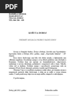 Izjava Zaposlenog o Korišćenju Prevoza Za Dolazak I Odlazak Sa Rada I ...