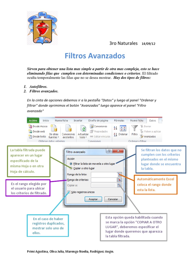Filtros Avanzados | PDF | Áreas de informática | Informática