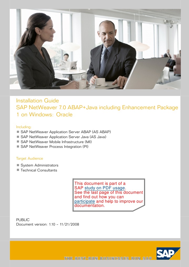 Installation Guide - SAP NetWeaver 7.0 | PDF | Application Software ...