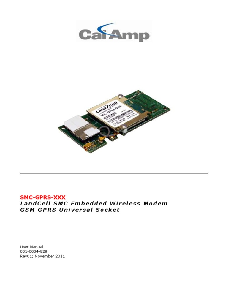 Modem at Commands Calamp | PDF | General Packet Radio Service | Short ...