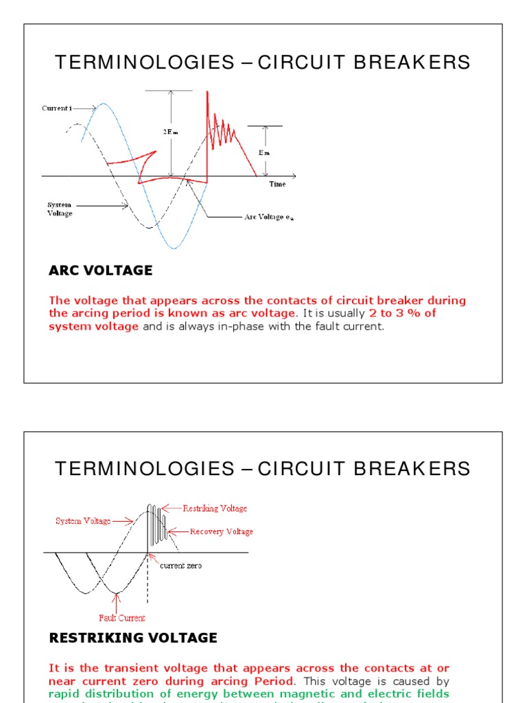 Theory of Circuit Breaking | PDF | Electric Arc | Capacitor