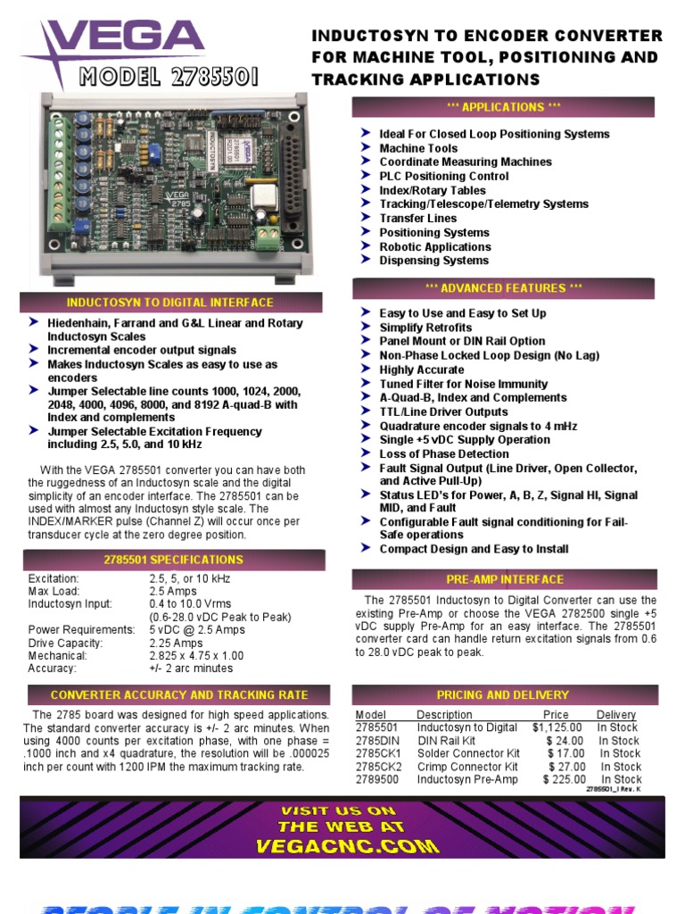Inductosyn Scale Converter Guide | PDF | Amplifier | Amplitude