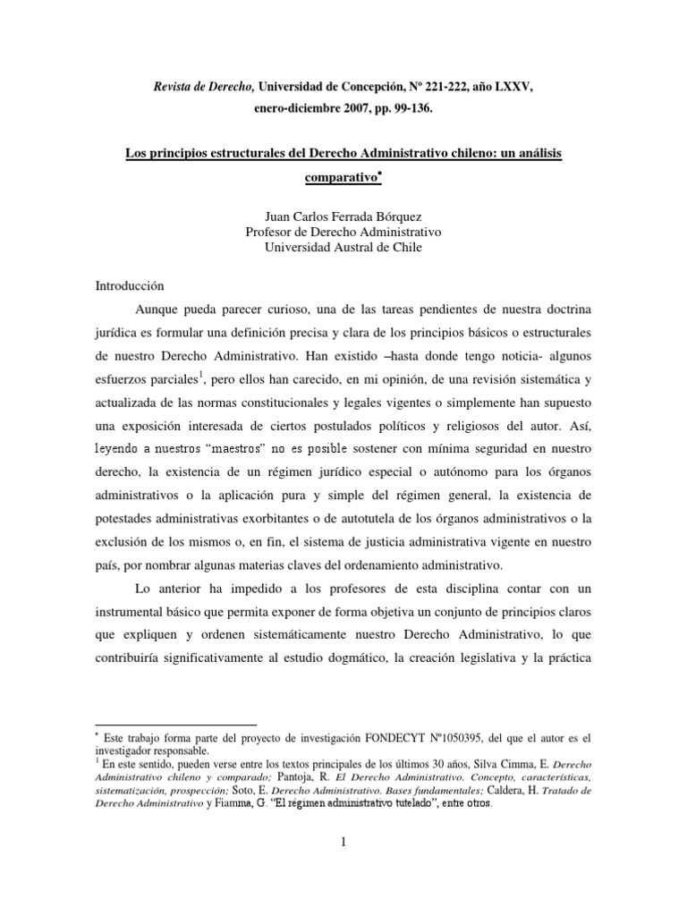 Juan Carlos Ferrada Borquez | PDF | Derecho