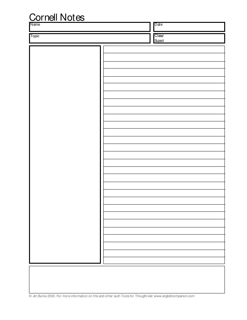 Cornell Notes | PDF