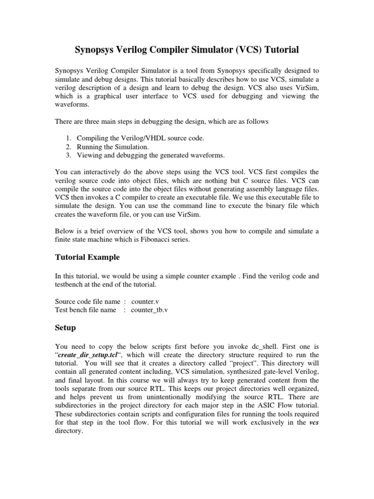 VCS Tutorial - Counterexample | PDF | Command Line Interface | Source Code