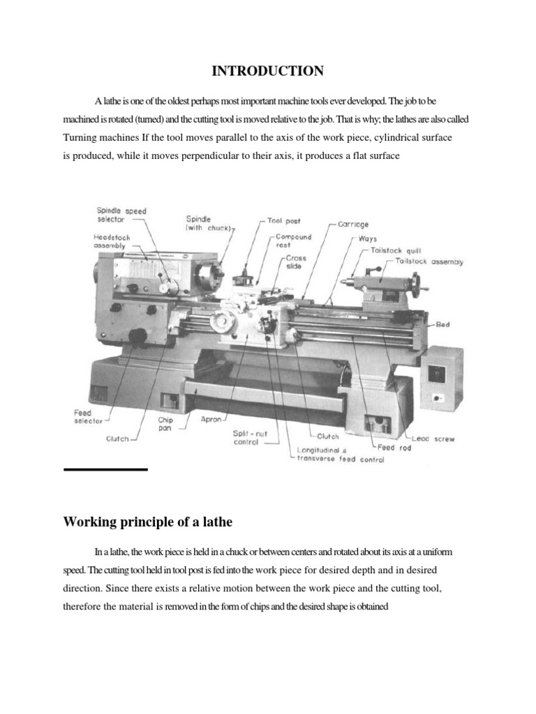 Lathe | PDF | Machining | Equipment