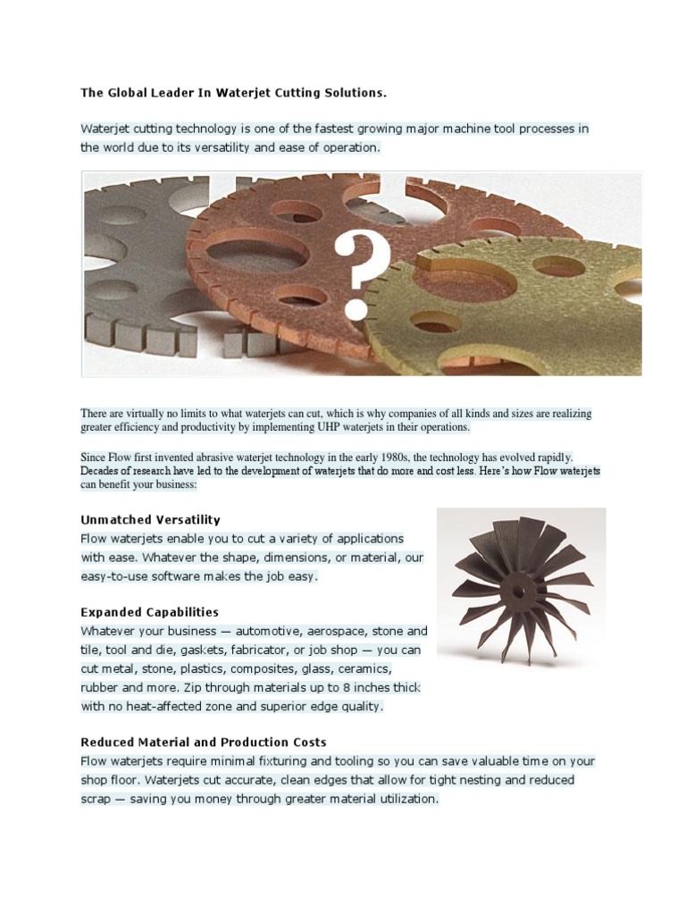 Water Jet | PDF | Abrasive | Pump