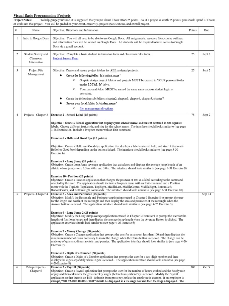 Visual Basic Programming Projects | Download Free PDF | Payroll ...