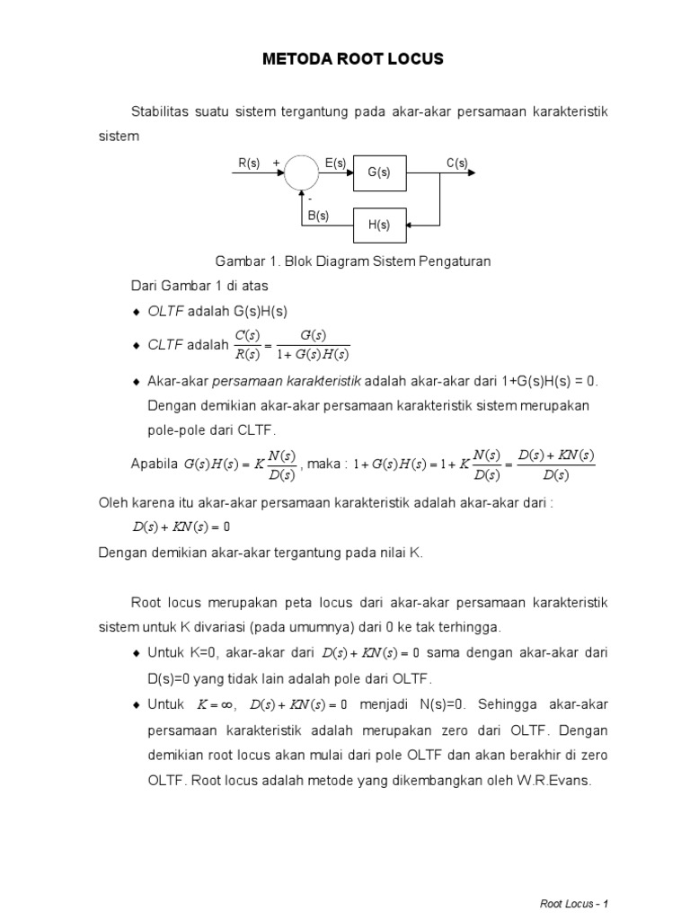 Root Locus | PDF