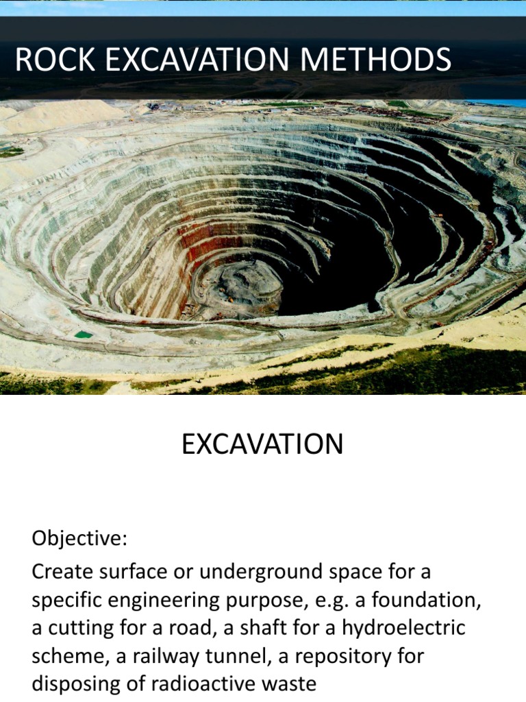Rock Excavation Methods Final | PDF | Explosive Material | Chemistry