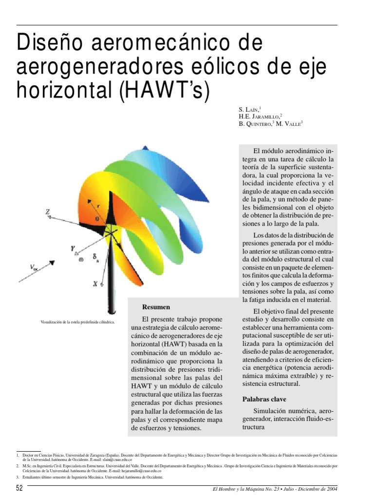 Diseño Aeromec de Hawts | PDF