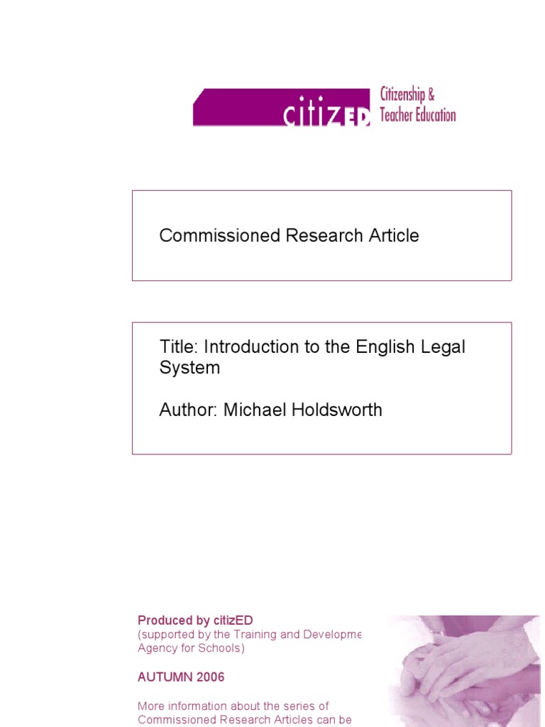 Oxford Introduction To English Legal System | PDF | Law