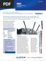 ALSTOM PASSONI-VILLA High Current Bushings | PDF | Transformer ...