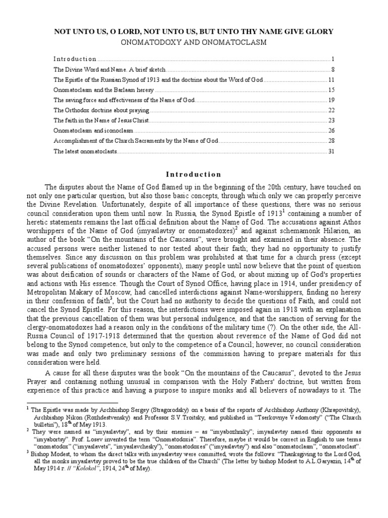 Not Unto Us, O Lord, Not Unto Us, But Unto Thy Name Give Glory | PDF ...