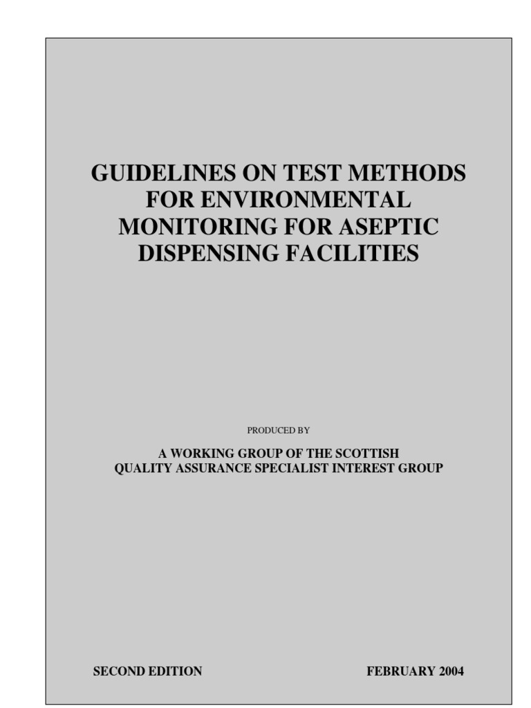 Environmental Monitoring Guidelines | PDF | Environmental Monitoring ...
