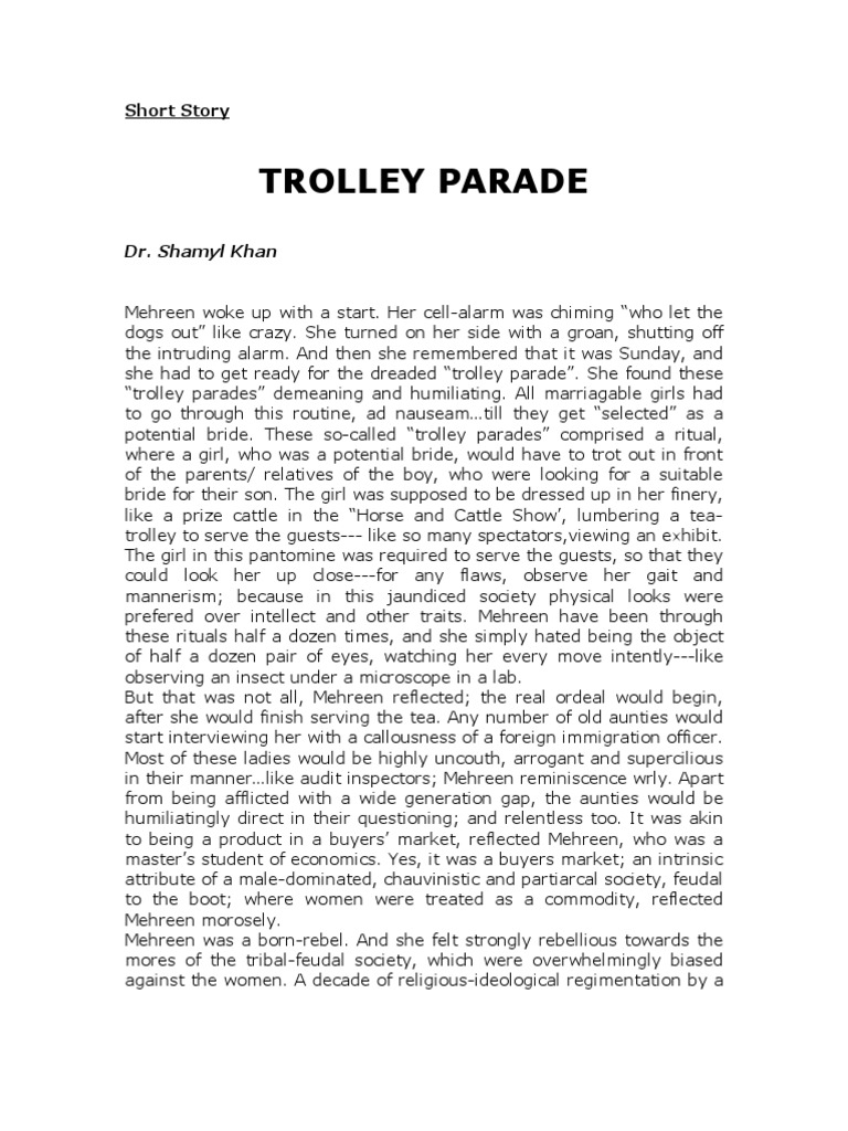 Trolley Parade: Short Story | PDF