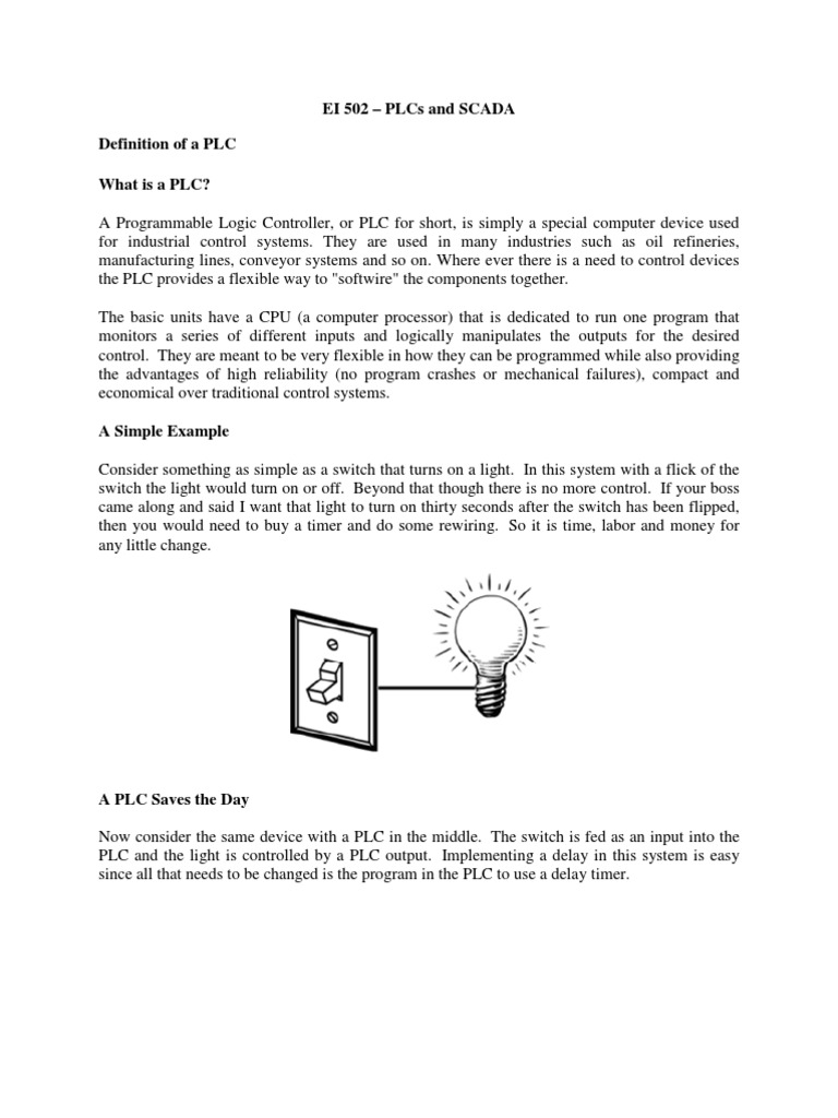 PLC Notes | Download Free PDF | Programmable Logic Controller | Central ...