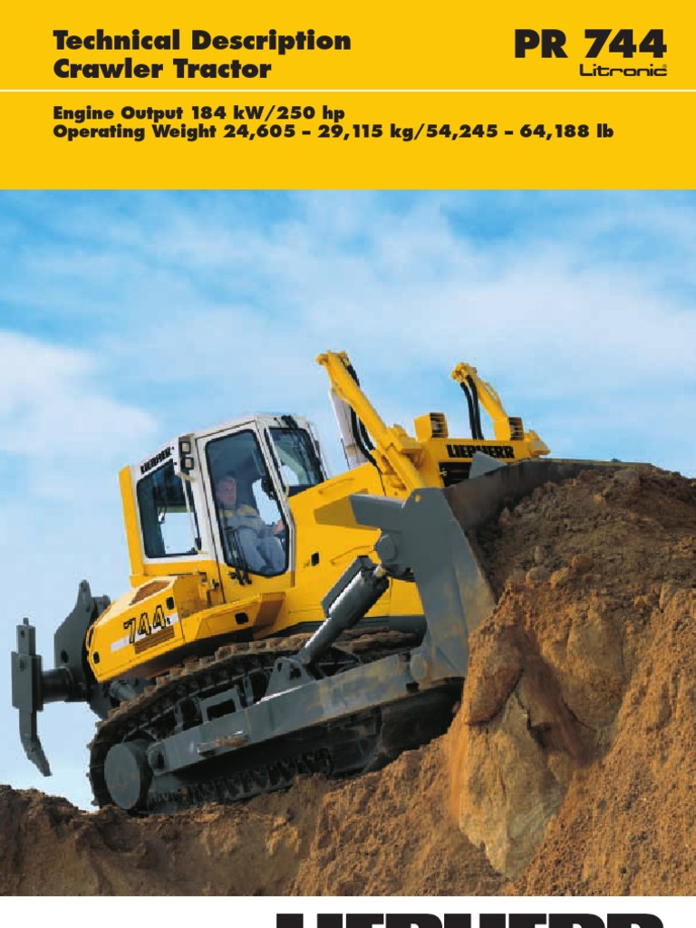 Liebherr PR 744 Crawler Tractor Specs | PDF | Transmission (Mechanics ...