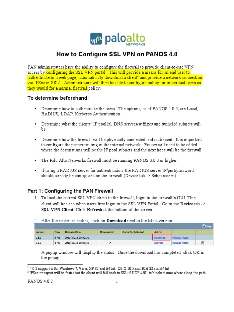 How To Configure SSL VPN - 4 | PDF | Transport Layer Security | Radius