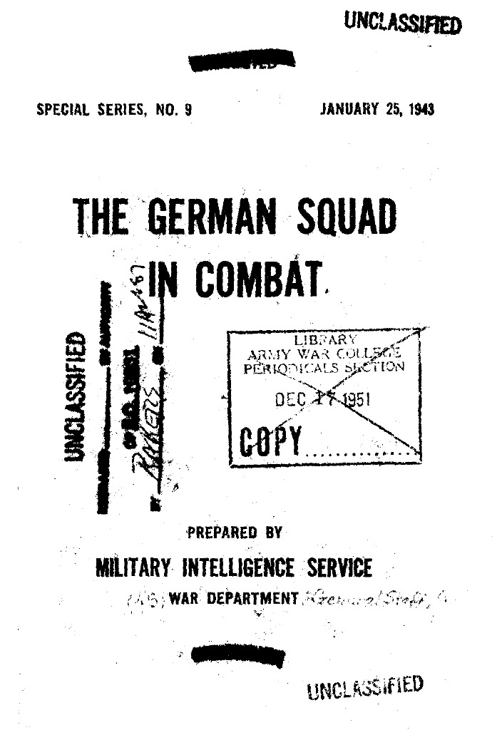 German Squad Combat Tactics Guide | PDF