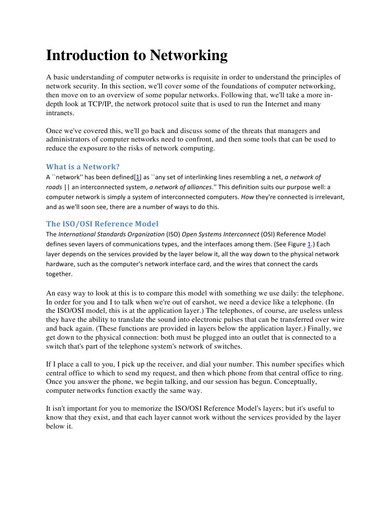 Introduction to Computer Networks | PDF | Local Area Network | Computer Network