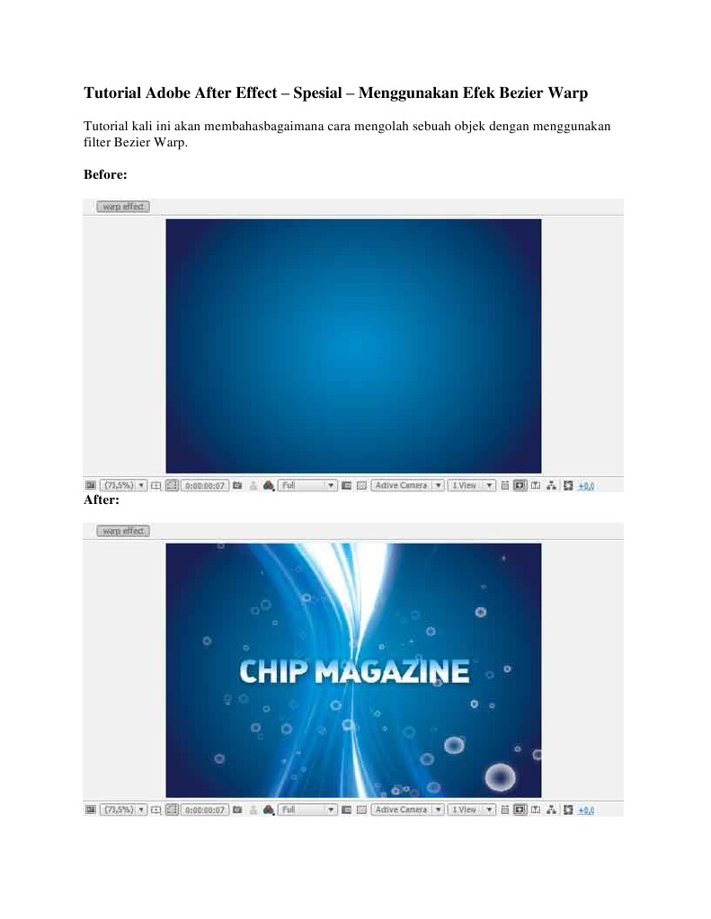 Tutorial Adobe After Effect | PDF