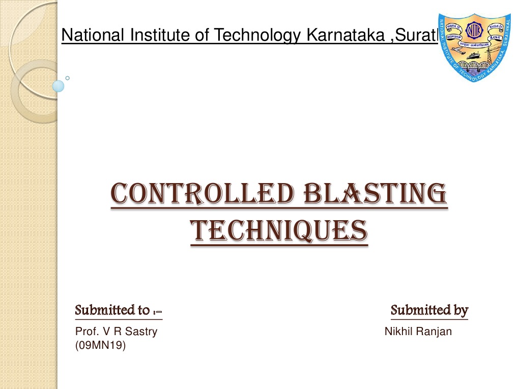 Controlled Blasting Techniques Overview | PDF | Applied And ...