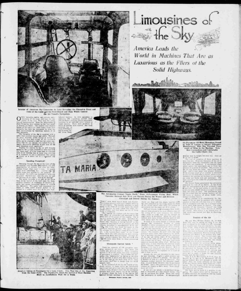 Aeromarine Model 75 Seaplane (1922) | PDF | Airplane | Limousine