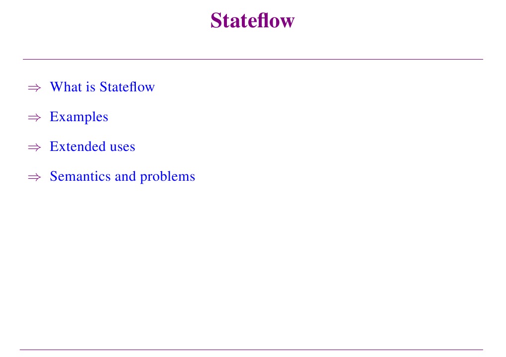 Stateflow: What Is Stateflow Examples Extended Uses Semantics and ...