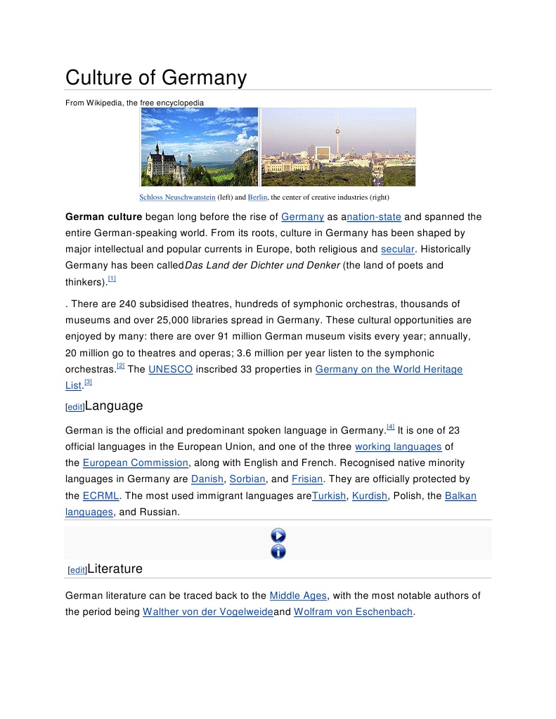 Culture of Germany | Download Free PDF | Cinema Of Germany | Germany