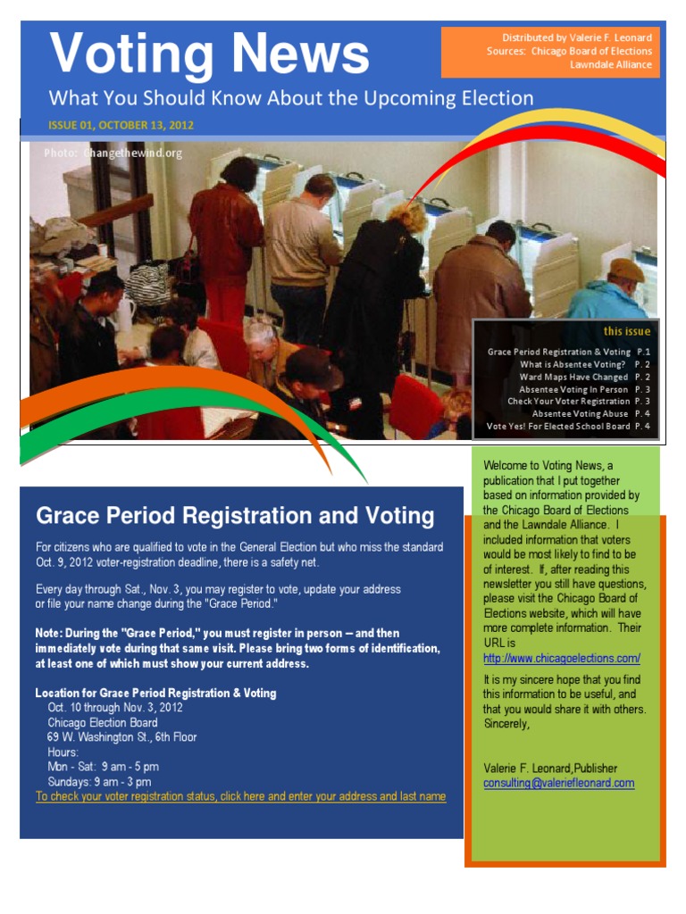 Voting News: What You Should Know About The Upcoming Election | PDF ...