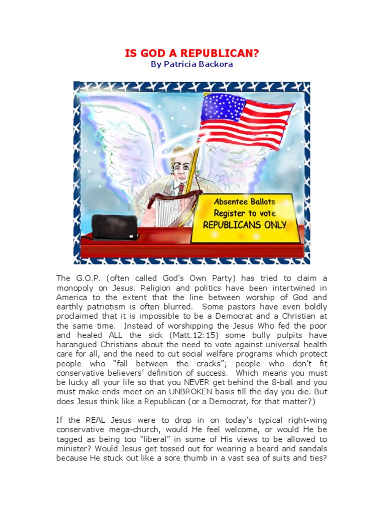 Is God A Republican? | PDF