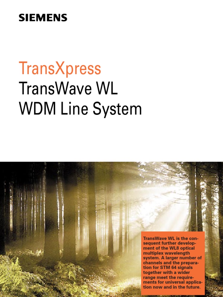 Transxpress: Transwave WL WDM Line System | PDF | Wavelength Division ...