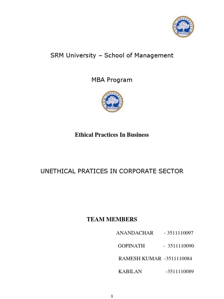 Ethics Sample Report | PDF | Coca Cola | Business Ethics