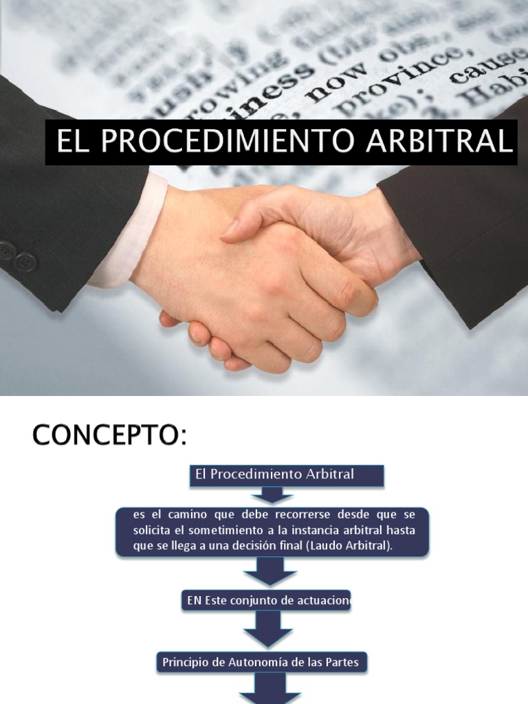 El Procedimiento Arbitral | PDF | Arbitraje | Árbitro