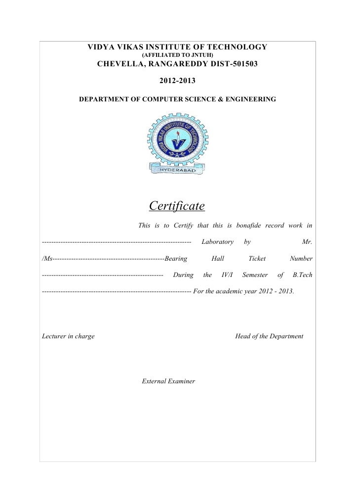 Certificate Cse | PDF