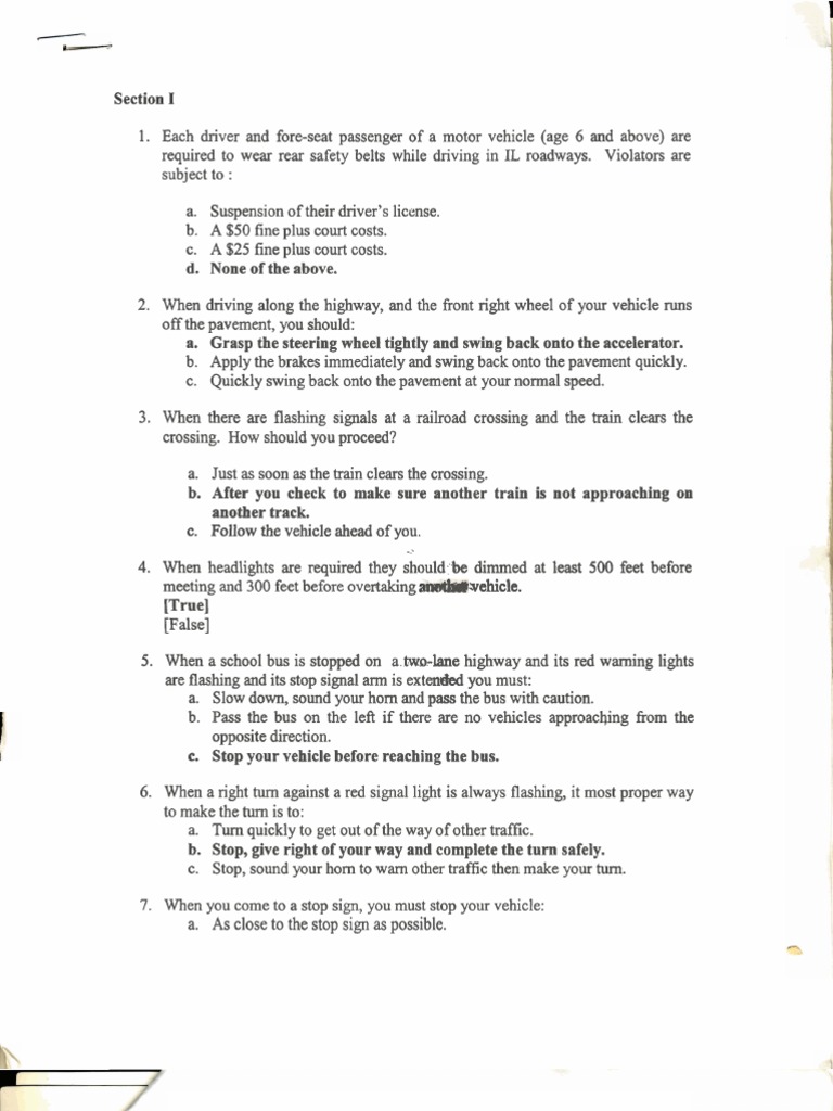 DL Questions | PDF | Driving Under The Influence | Traffic