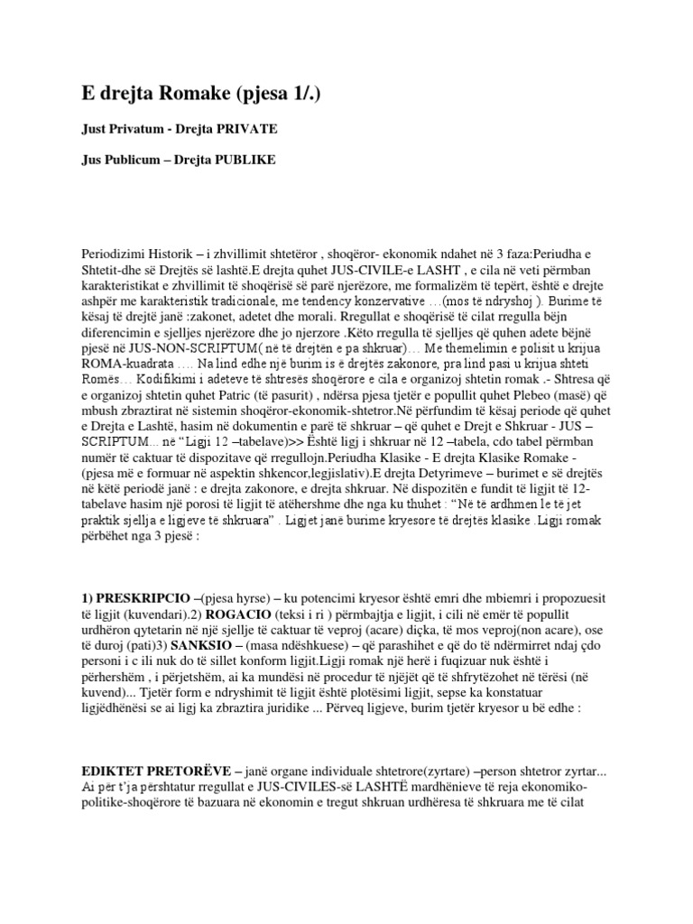 E Drejta Romake | PDF
