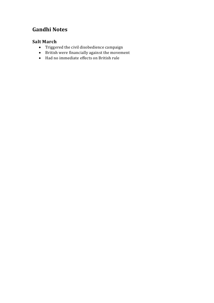 Gandhi Notes | PDF