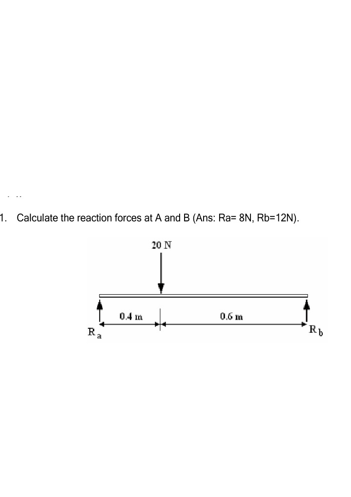 Reaction Forces Calculation in Structures | PDF