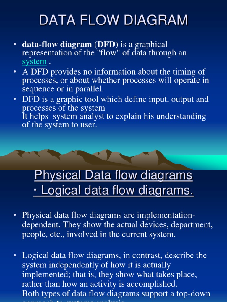Data-Flow Diagram (DFD) Is A Graphical | PDF | Information Science | Data Management