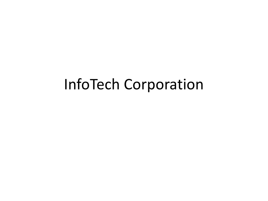 InfoTech Corporation | PDF