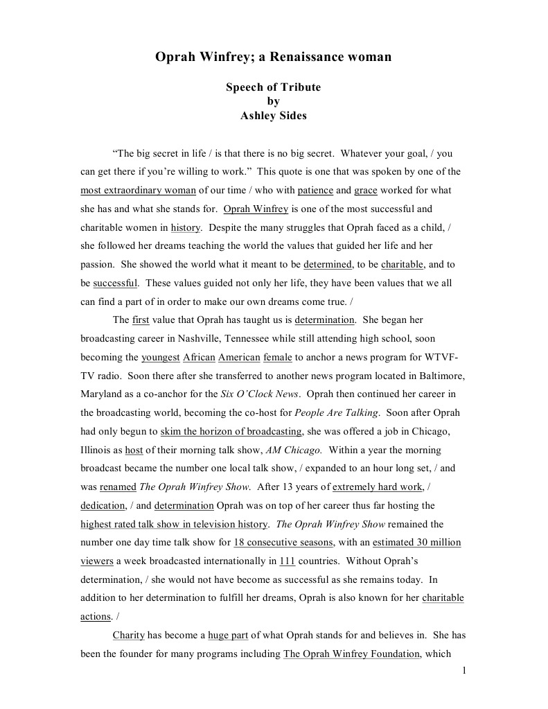 Oprah Bio | PDF | Oprah Winfrey | Entertainment (General)