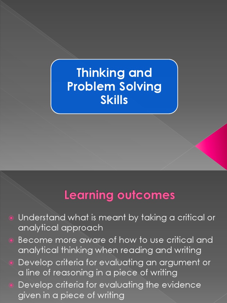 Critical Analytical Thinking | PDF | Critical Thinking | Argument