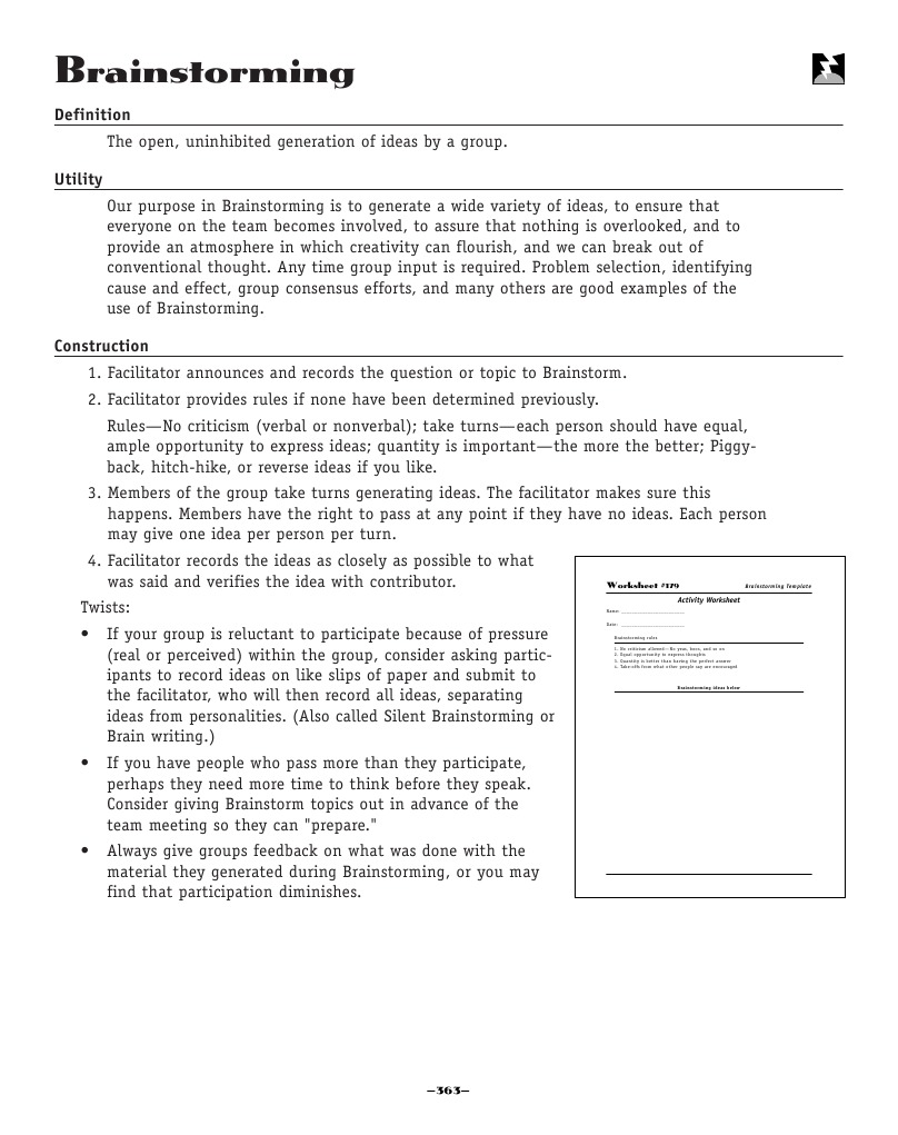 Career Brainstorming Worksheet | PDF | Career & Growth