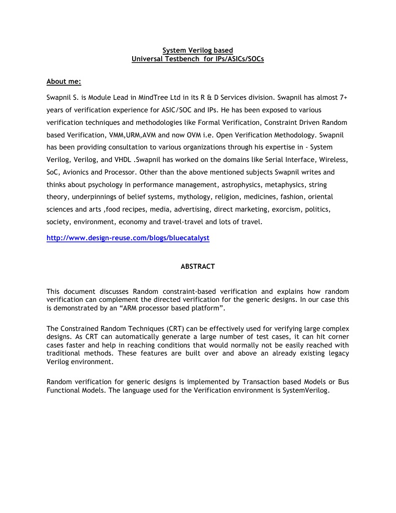 SystemVerilog Testbench Guide | PDF | Formal Verification | Digital ...