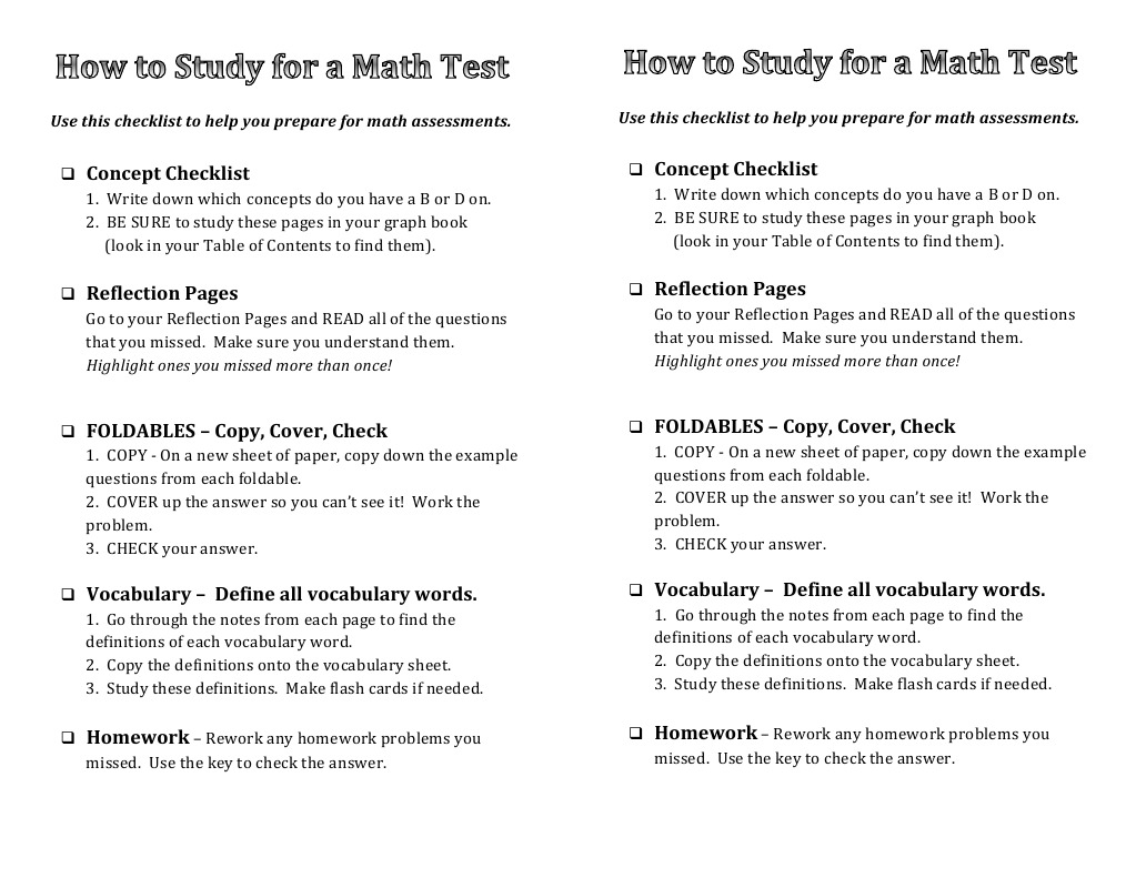 how-to-study-for-math-tests