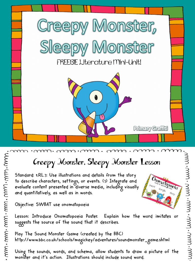 Creepy Monster Sleepy Monster